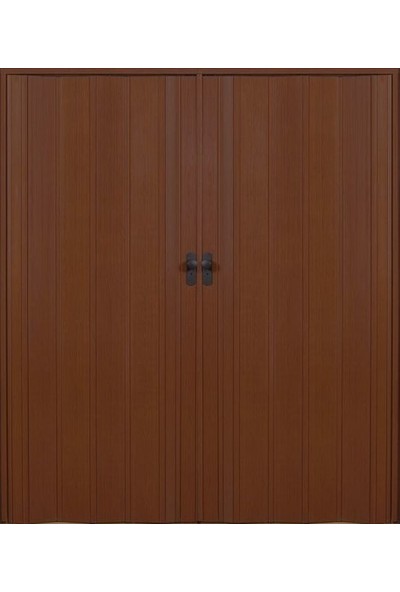 Sarpaş Katlanır Akordiyon Pvc Kapı Camsız Çift Açılım Ceviz 237 x 203 cm
