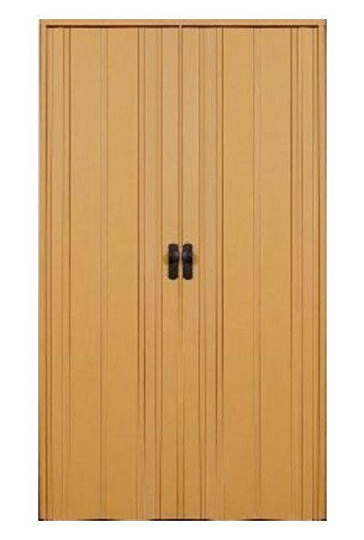 Sarpaş Katlanır Akordiyon Pvc Kapı Camsız Çift Açılım Meşe 192 x 235 cm