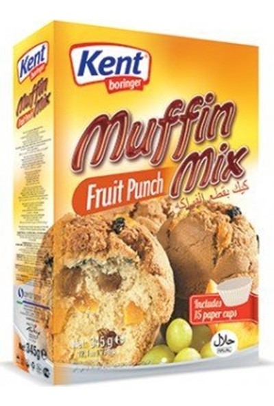 Kent Boringer Meyve Parçacıklı Muffin 345 gr Kent Boringer Meyve Parçacıklı Muffin 345 gr