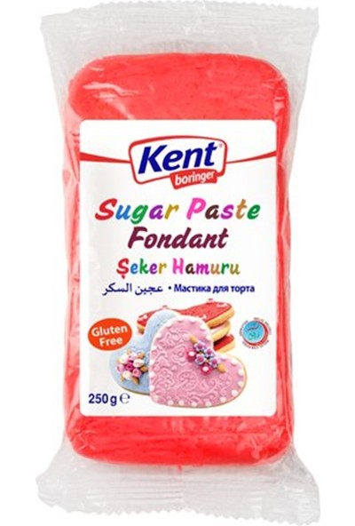 Kent Boringer Şeker Hamuru Kırmızı 250 gr Kent Boringer Şeker Hamuru Kırmızı 250 gr