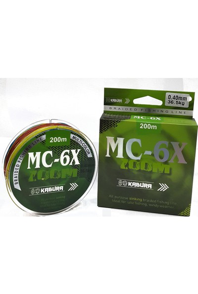 Kabura Mc-6x Multi Colour 0,22MM 200MT Ip Misina Kabura Mc-6x Multi Colour 0,22MM 200MT Ip Misina