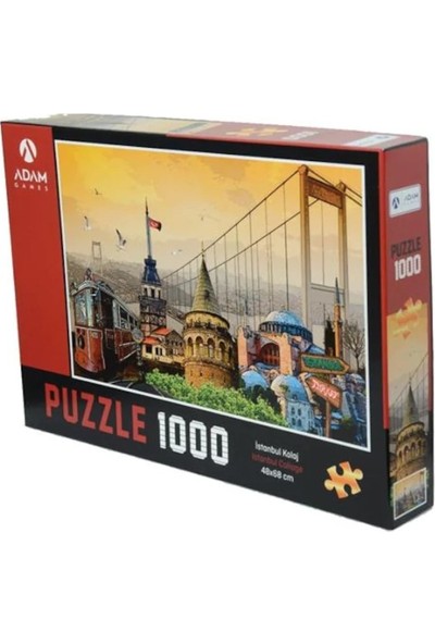 Adam Games 1000 Parça İstanbul Kolaj Puzzle Adam Games 1000 Parça İstanbul Kolaj Puzzle