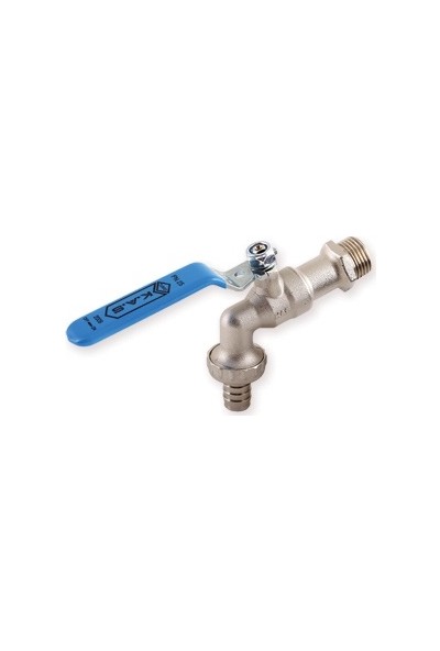 Versu Armature Küresel Kollu Bahçe Musluğu Mavi 1/2 Versu Armature Küresel Kollu Bahçe Musluğu Mavi 1/2