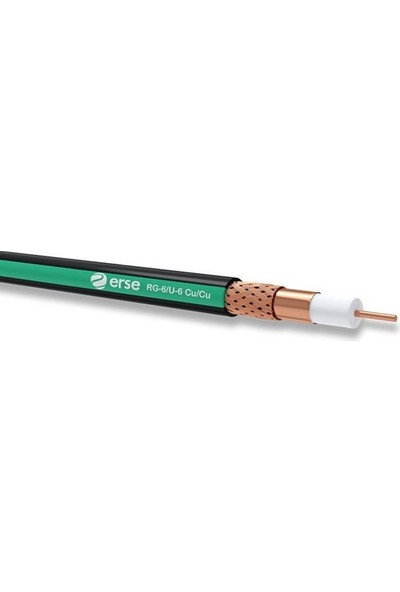 Erse RG6U6 Anten Kablosu Tam Bakır Cu/cu - 12m Erse RG6U6 Anten Kablosu Tam Bakır Cu/cu - 12m
