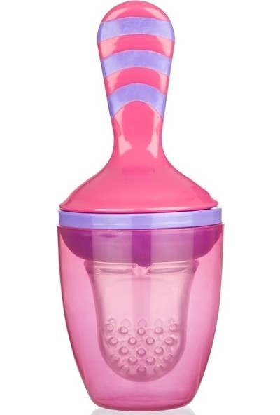 Bebedor Silikon Meyve ve Sebze Besleyici 6+Ay Pembe