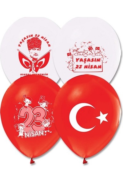Balonevi 23 Nisan Baskılı Balon 100 Adet