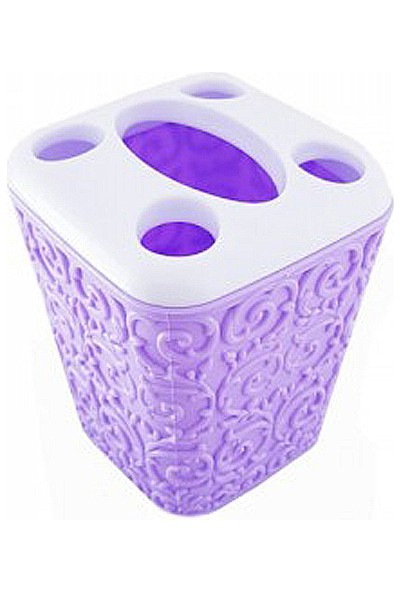 Poyraz Diş Fırçalık Sarmaşık Desenli Mor