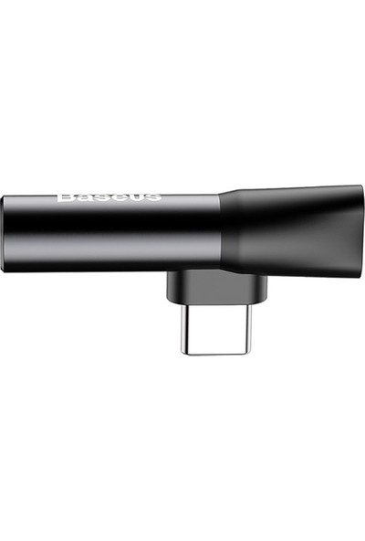 Baseus L41 Type C Aux Ve Şarj Adaptörü Siyah Baseus L41 Type C Aux Ve Şarj Adaptörü Siyah