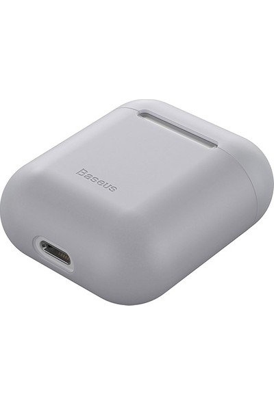 Baseus WIAPPOD-BZ0G Super Thin Silica Gel AirPods 1/2 Ultra İnce Soft Silikon Kılıf Gri Baseus WIAPPOD-BZ0G Super Thin Silica Gel AirPods 1/2 Ultra İnce Soft Silikon Kılıf Gri