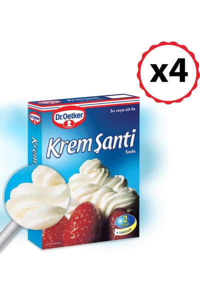 Dr.oetker Krem Şanti 150 gr x 4 Dr.oetker Krem Şanti 150 gr x 4