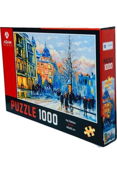 Adam Games 1000 Parça Puzzle - Kış Tablosu Adam Games 1000 Parça Puzzle - Kış Tablosu