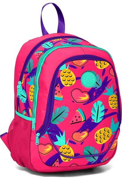 Yaygan Kids Neon Mercan - Desenli Okul Çantası 14367 Yaygan Kids Neon Mercan - Desenli Okul Çantası 14367