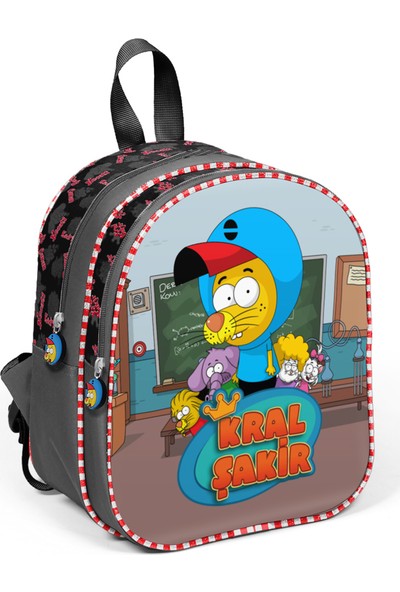 Kral Şakir Gri Anaokul Çantası - 33102