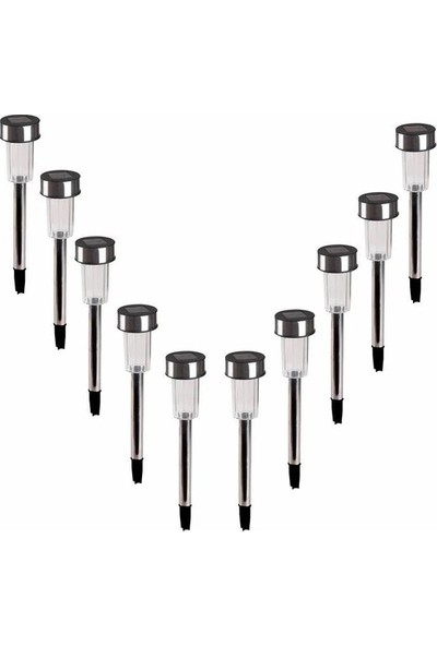 Lorin Güneş Enerjili Solar Lamba 10'lu Çelik Gövde Lorin Güneş Enerjili Solar Lamba 10'lu Çelik Gövde