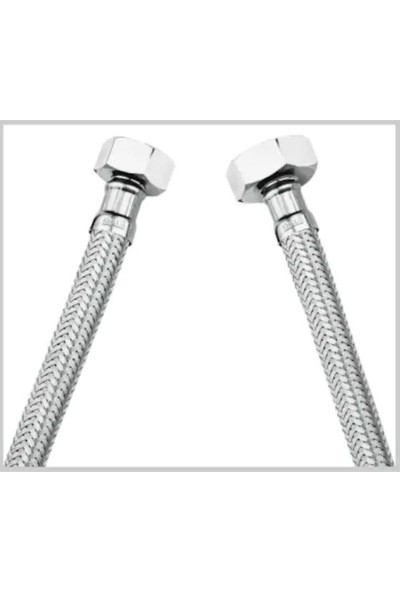 Asflexs Çelik Su Flexi Bağlantı Hortumu Borusu Dd Dişi Dişi Asflexs Çelik Su Flexi Bağlantı Hortumu Borusu Dd Dişi Dişi