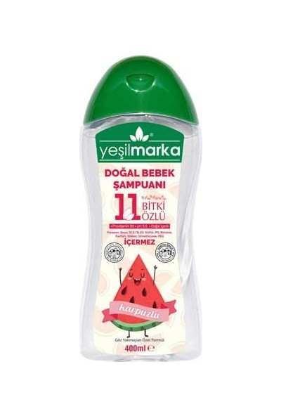 Yeşilmarka Bitki Özlü Doğal Bebek Şampuanı Karpuzlu 400 ml