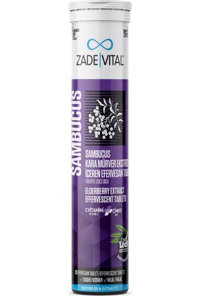 Zade Vital Karamurver Eks. Efervesan 20 Tablet