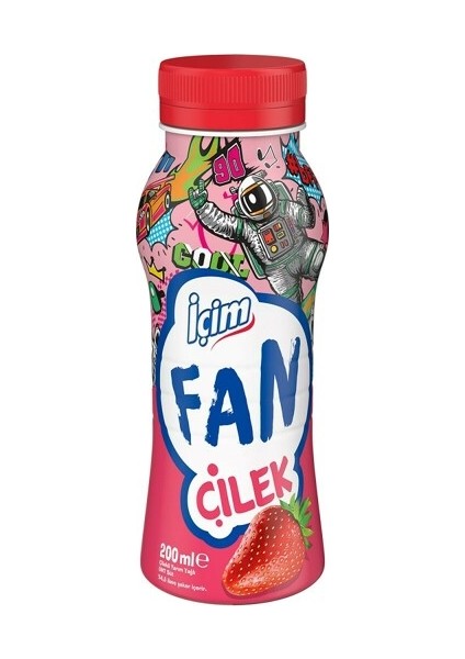 İçim Fan Çilekli Süt 200 ml Fiyatı - Taksit Seçenekleri