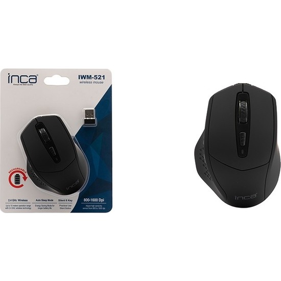 Inca IWM-521 Rechargeable Silent Wireless Mouse Fiyatı