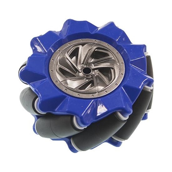 Motorobit 80 mm Mavi Omni Mecanum Tekerlek Sağ Fiyatı