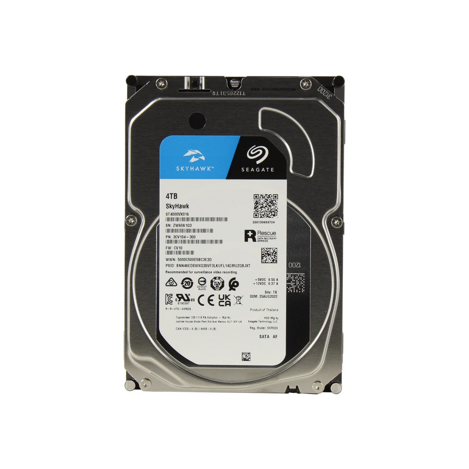 Seagate Skyhawk, ST4000VX016, 3.5", 4tb, 256MB, 5900RPM, Fiyatı