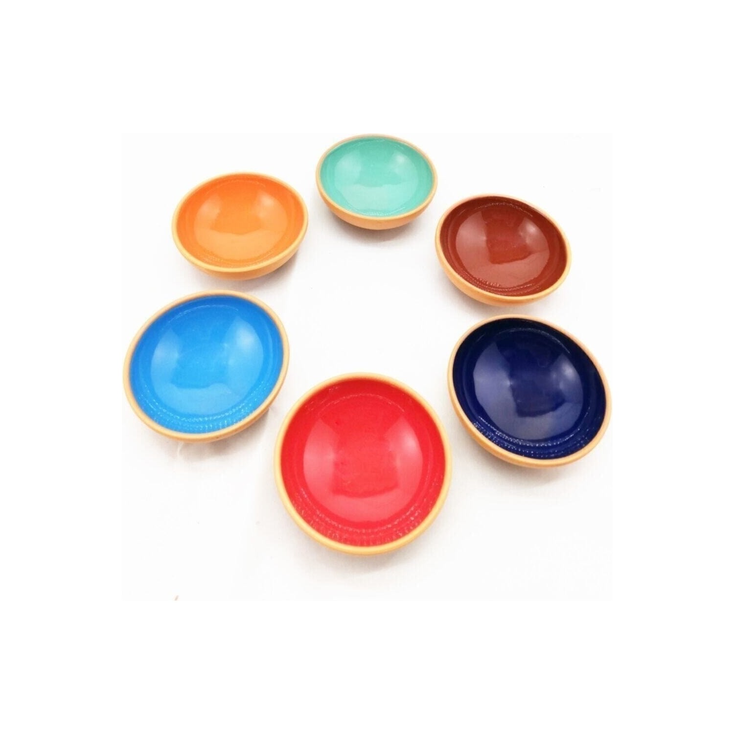 Güçlü Toprak Kase Reçellik, Sosluk,çerezlik Renkli Sırlı- Fiyatı