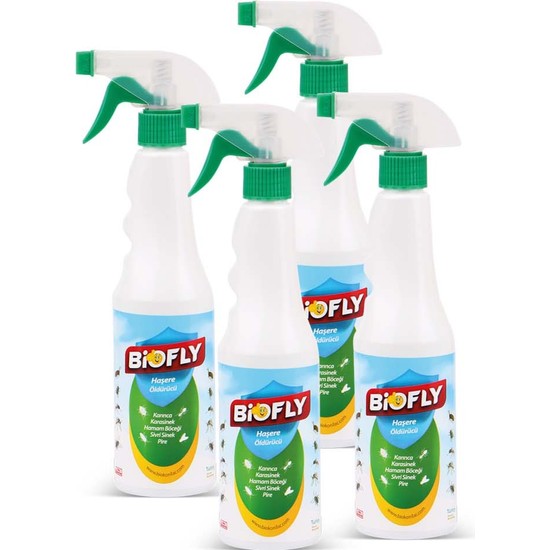 Biofly Haşere Spreyi 500 ml 4 Adet Fiyatı - Taksit Seçenekleri
