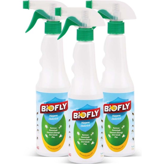 Biofly Haşere Spreyi 500 ml 3 Adet Fiyatı - Taksit Seçenekleri
