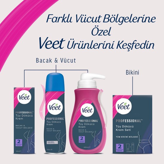 Veet Professional 400ml Tüy Dökücü Krem Fiyatı - Taksit Seçenekleri