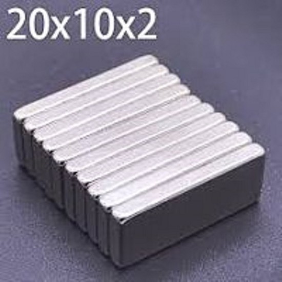 TR Magnet 20 x 10 x 2 mm Boy:20,en:10,kalınlık:2 Köşeli Fiyatı