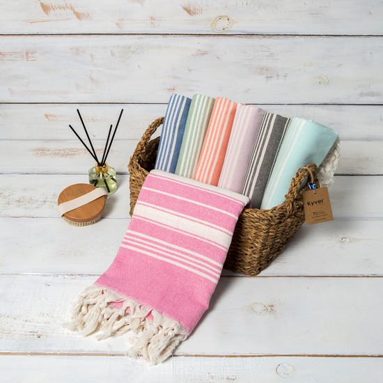 Kyver Başak Desenli %100 Pamuk Plaj, Hamam Peştemal, Banyo, Fiyatı