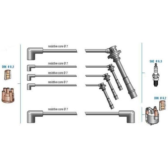 Doduco Buji Kablosu Toyota Corolla 1.6 Karburatorlu 88-92 Fiyatı