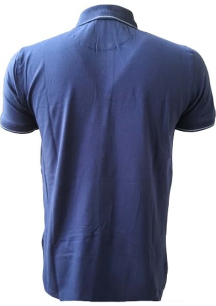 Rey Polo Erkek Basic Polo Yaka Kısa Kol T-Shirt 466 - Mavi - Fiyatı