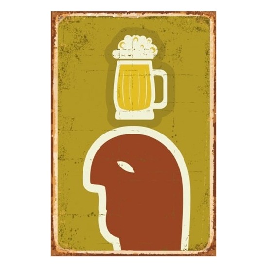 Wonder Like Ah Bir Bira Olsa Retro Vintage Ahşap Poster Fiyatı