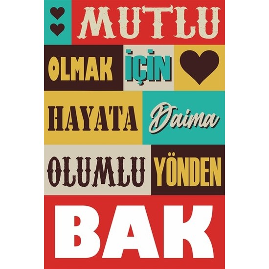 Wonder Like Mutlu Olmak Için Hayata Daima Olumlu Yönden Bak Fiyatı
