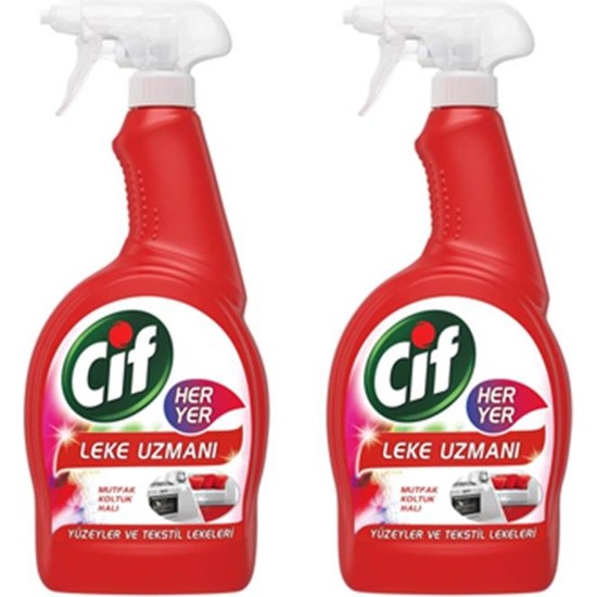 Cif Sprey Leke Uzmanı 750 Ml x 2 Adet Fiyatı - Taksit Seçenekleri