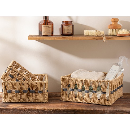 English Home Karmen Hasır Sepet 18X18X8CM Bej Fiyatı