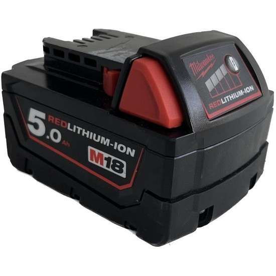 Milwaukee 18V 5.0AH Li-Ion Akü M18 B5 4932430483 (Kutusuz) Fiyatı