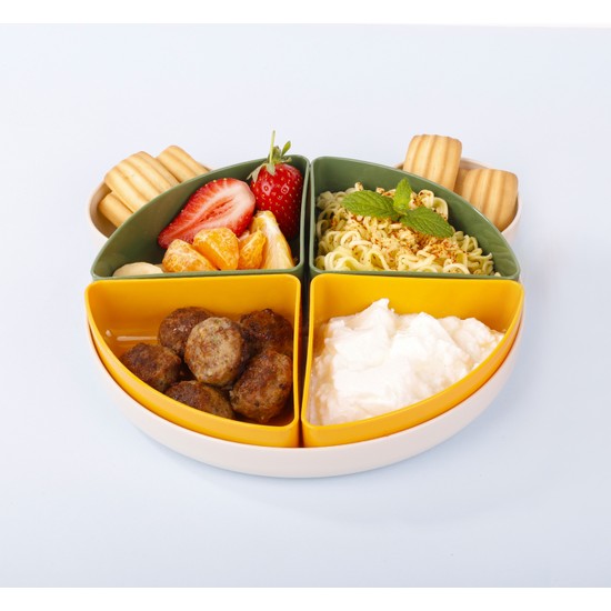 Alin Kitchen Ayıcık 4 Bölmeli Mama Tabağı Fiyatı