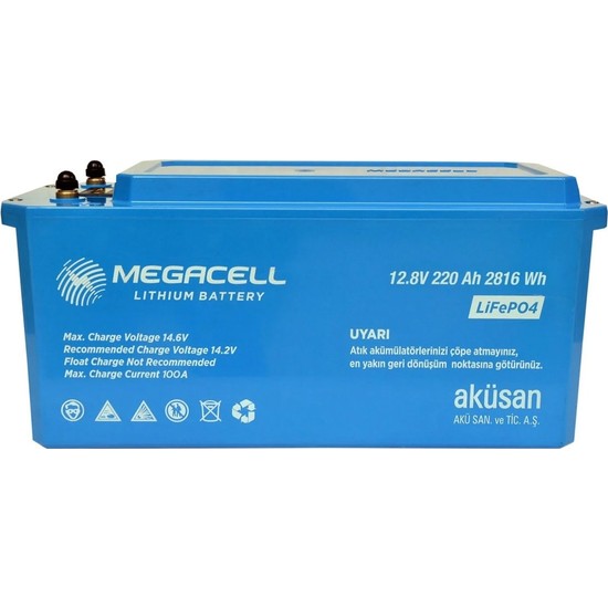 Megacell Megacell-Lifepo4 Abs 12,8V 220AH Lityum Demir Fiyatı
