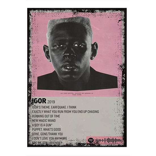 Ekart Igor Albüm Kapağı Spotify Kodlu Albüm Kapağı Tablo Fiyatı