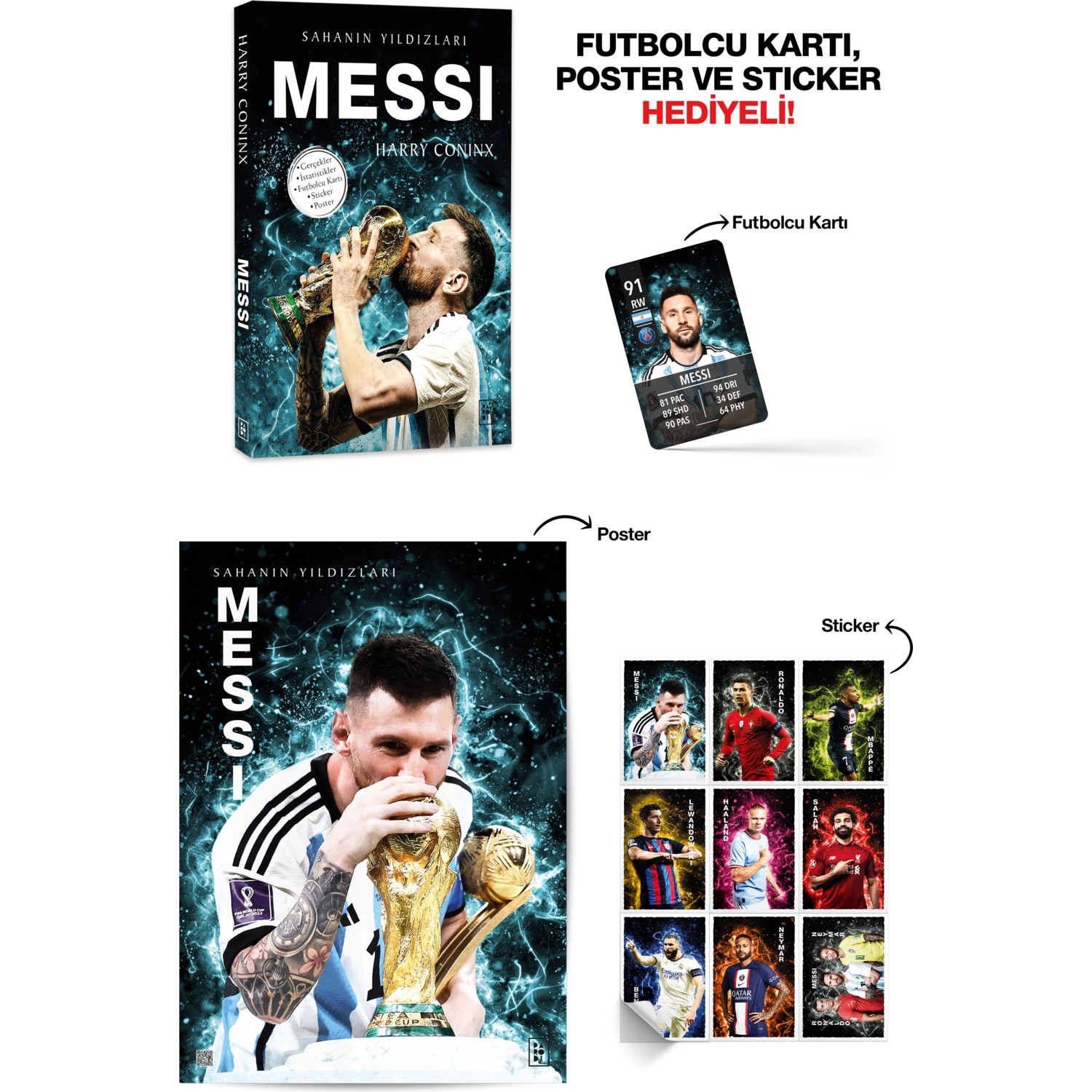 Messi - Sahanın Yıldızları - Harry Coninx Kitabı ve Fiyatı