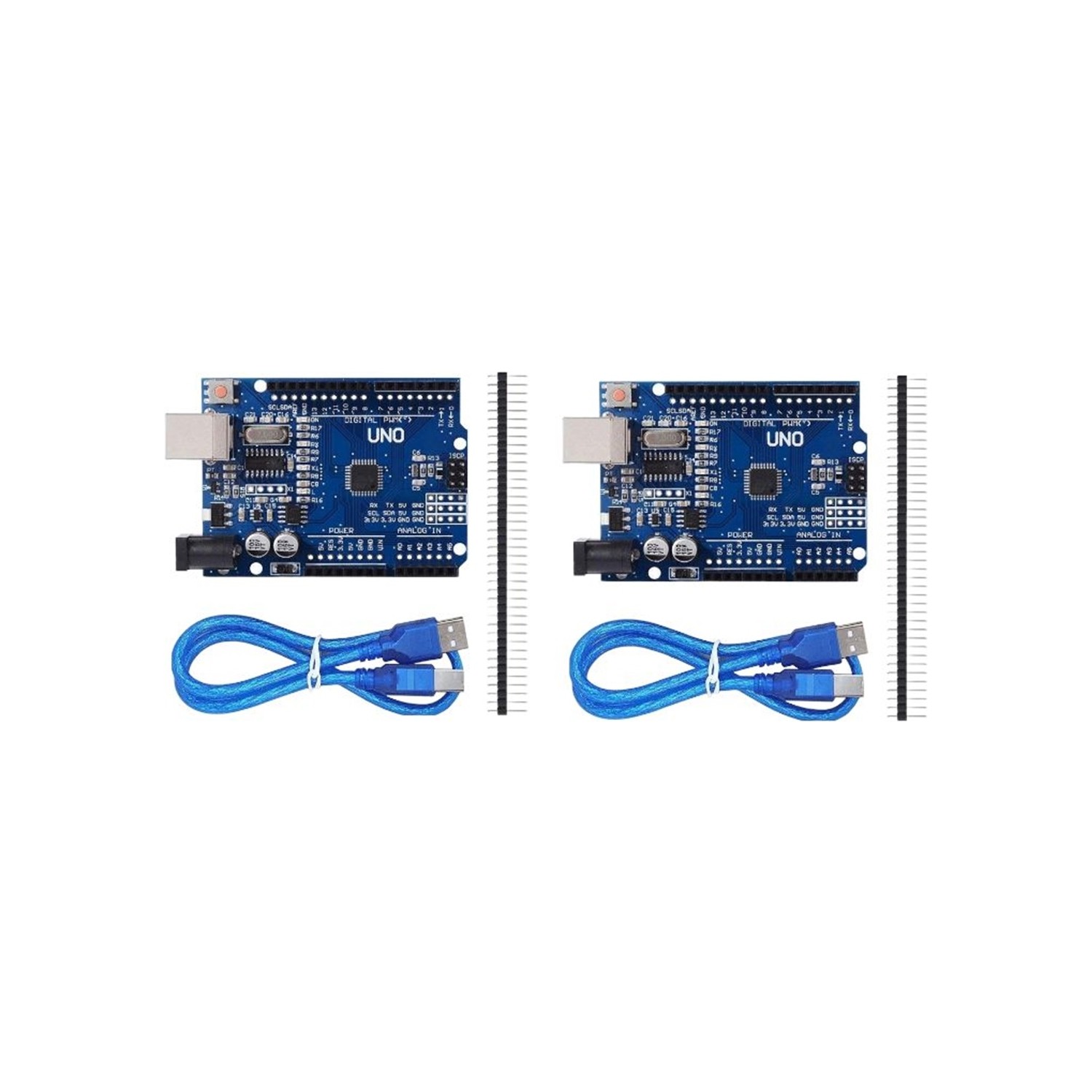 Robo Dünya 2ADET Arduino Uno R3 Klon - USB Kablo Hediyeli - Fiyatı