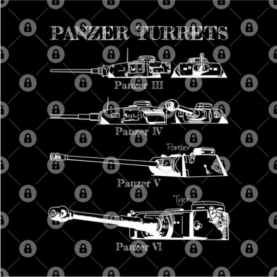 Fizello Panzer Turrets Ww2 German Army Tanks Schematic Fiyatı