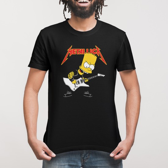 Built By Crazy Bart Simpsons Metallica Tişört Fiyatı