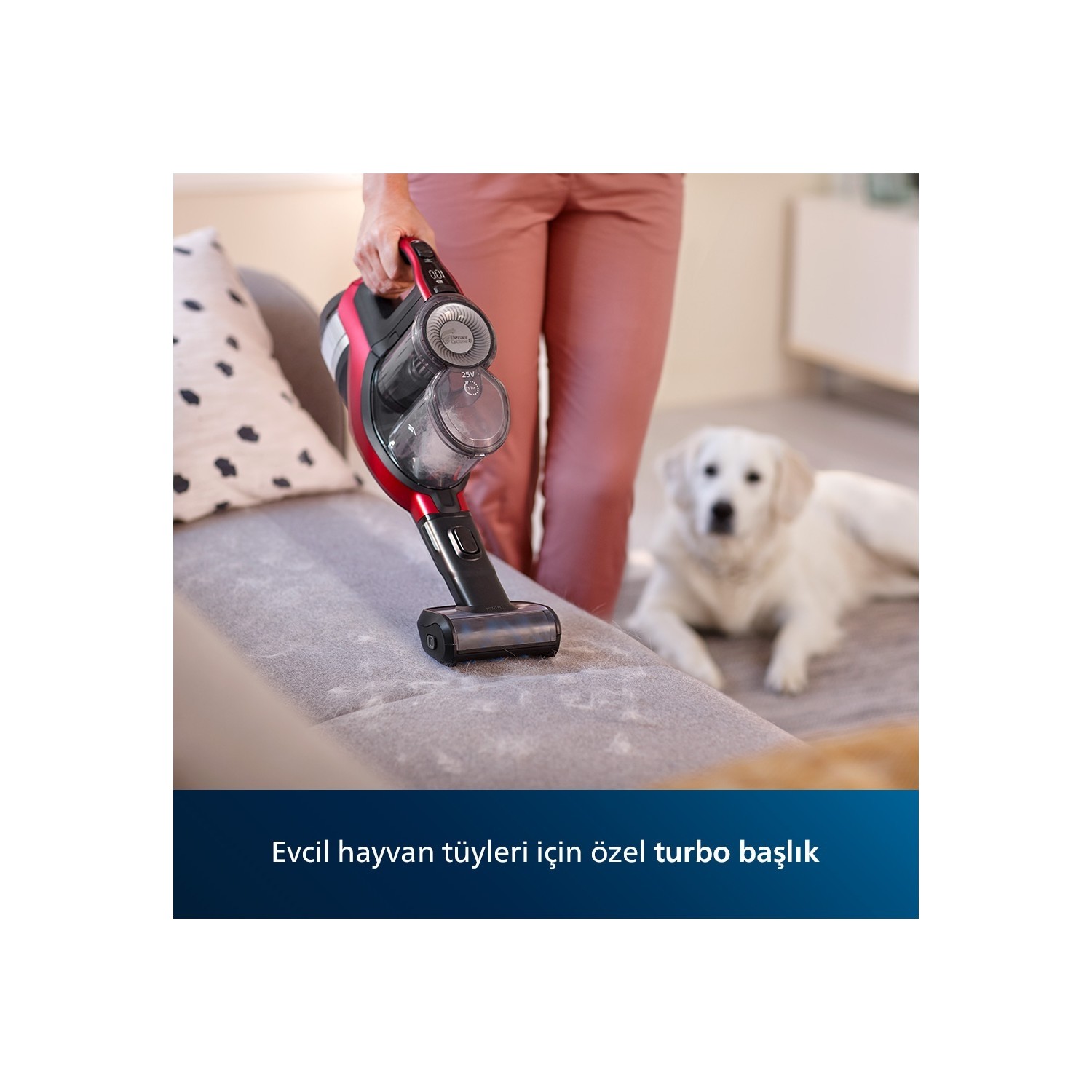 Philips Speed Pro Max Sarjlı Süpürge Kırmızı Fiyatı