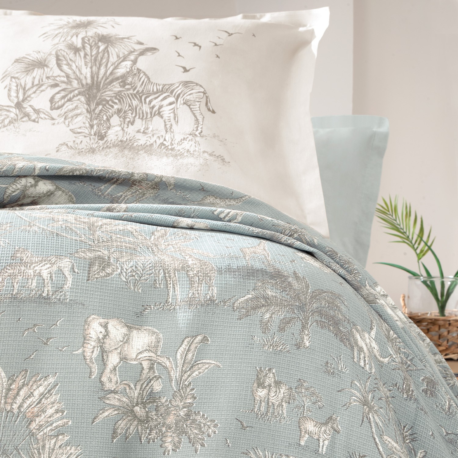 Yataş Bedding Aster Çift Kişilik Pike Takımı - Adaçayı Fiyatı