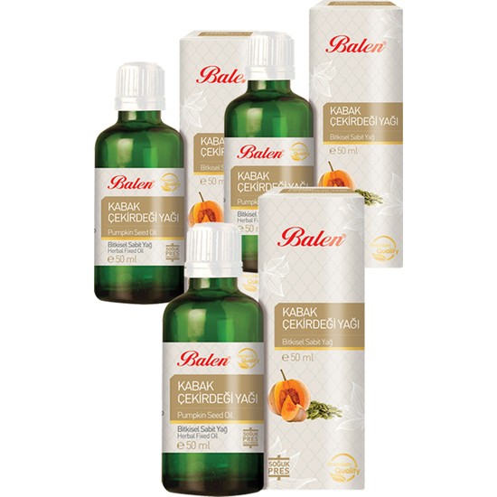 Balen 3 Kutu Kabak Çekirdeği Yağı 3 x 50 ml Fiyatı