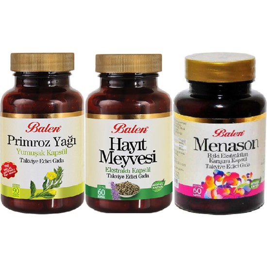 Balen Primroz Yağı Yumuşak Kapsül + Hayıt Meyvesi Ekstraktı Fiyatı