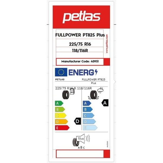 Petlas 225/75 R16C 118/116R 10PR Full Power PT825 Plus Hafif Fiyatı